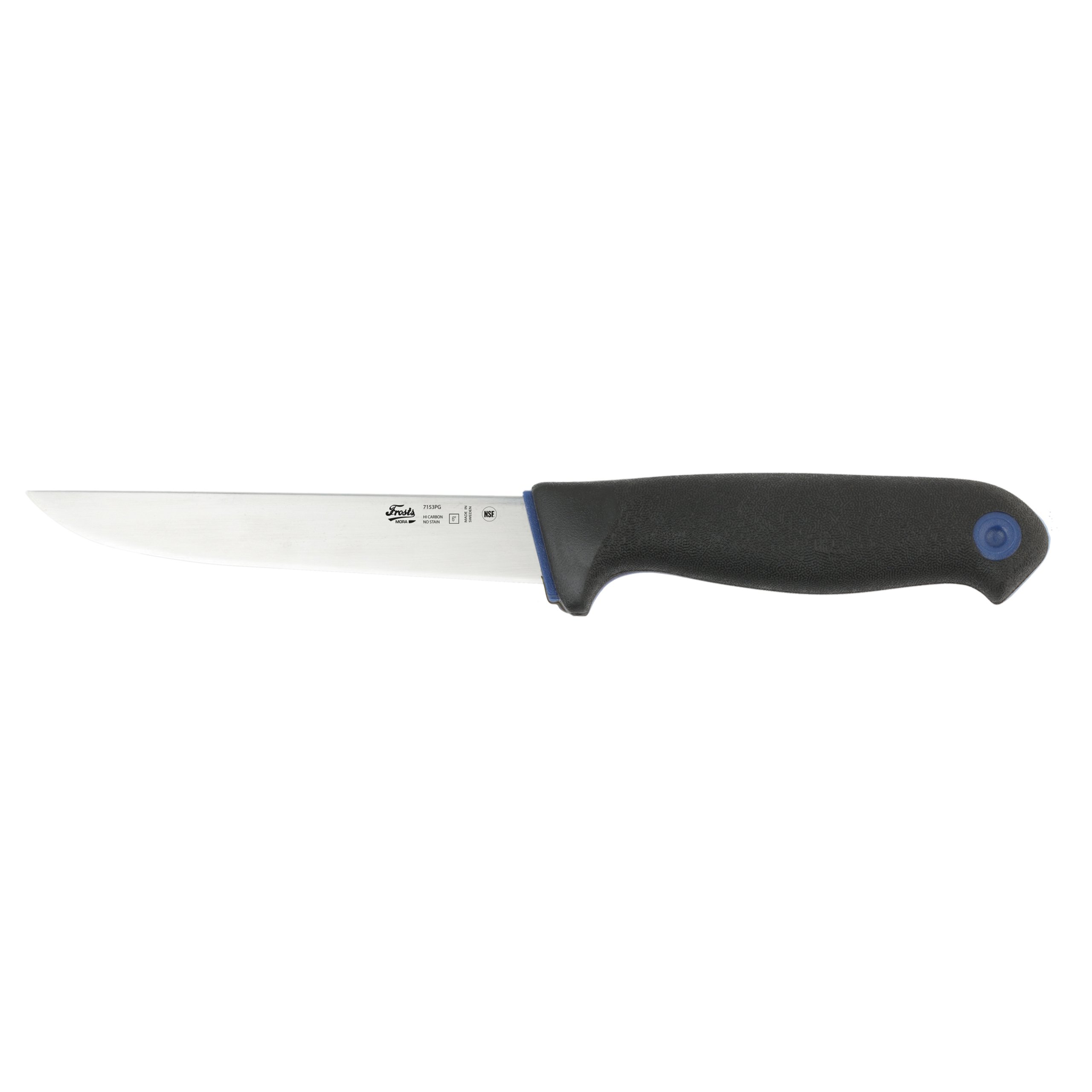 Frosts by Mora of Sweden 7153PG Straight Wide Boning Knife with 6.0-Inch Stainless Steel Blade and Pro Grip,Silver