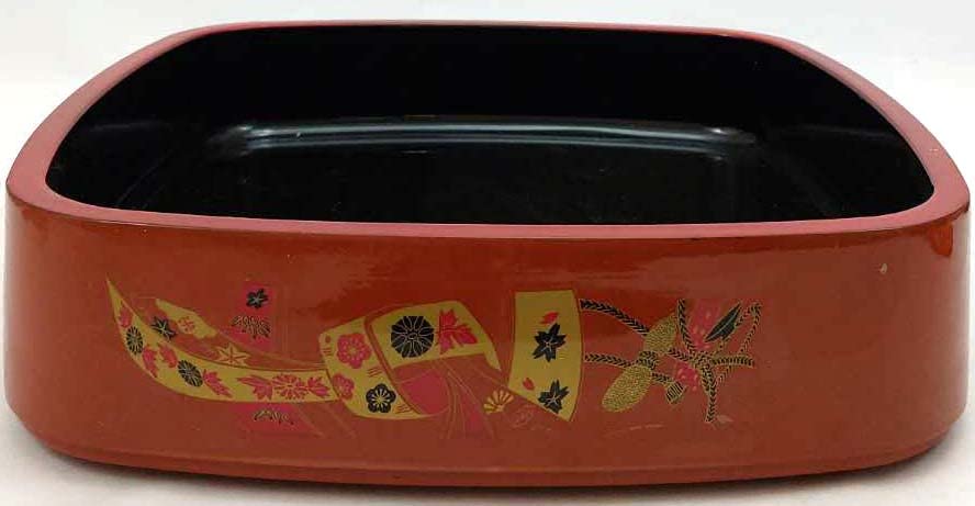 JapanBargain 4076, Sashimi Sushi Serving Tray Plate Platter Dish Japanese Plastic Lacquered Sushi Oke Hangiri, 12.75 inch