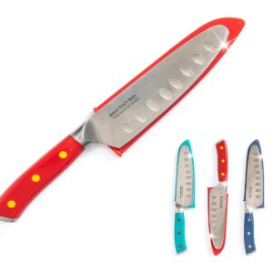 Cooking with Kids - Junior Chef's Knife for Kids (CRIMSON) - Full Tang, Tapered Demi-Bolster Design, High Performance German Stainless Steel: Real Cooking Tools for Children…