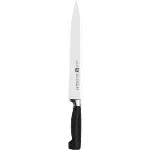 zwilling j.a. henckels four stars flexible slicing knife, 10-inch, black/stainless steel