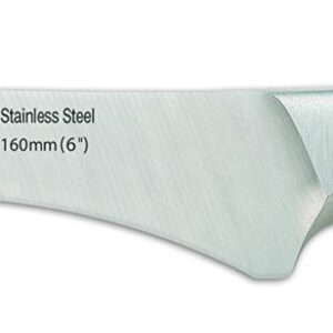 ARCOS Boning Knife 6 Inch Nitrum Stainless Steel and 160 mm blade. Professional Butcher Knife to Slice Bones from Meat. Ergonomic Polypropylene Handle. Series Brooklyn. Color Blue.