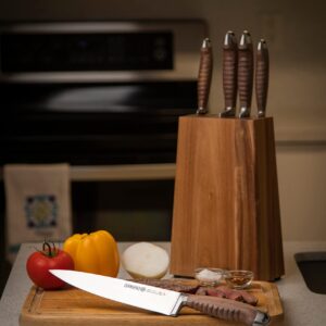 Mundial Nobilis Series 8 inch Cook Chef’s Knife with Wood Handle and Stainless Steel Blade