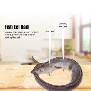 Longzhuo Fish EEL Nail, Fish Spike, Japanese Style Stainless Steel EEL Spike T‑Shape Fish EEL Nail for Home Kitchen Restaurant