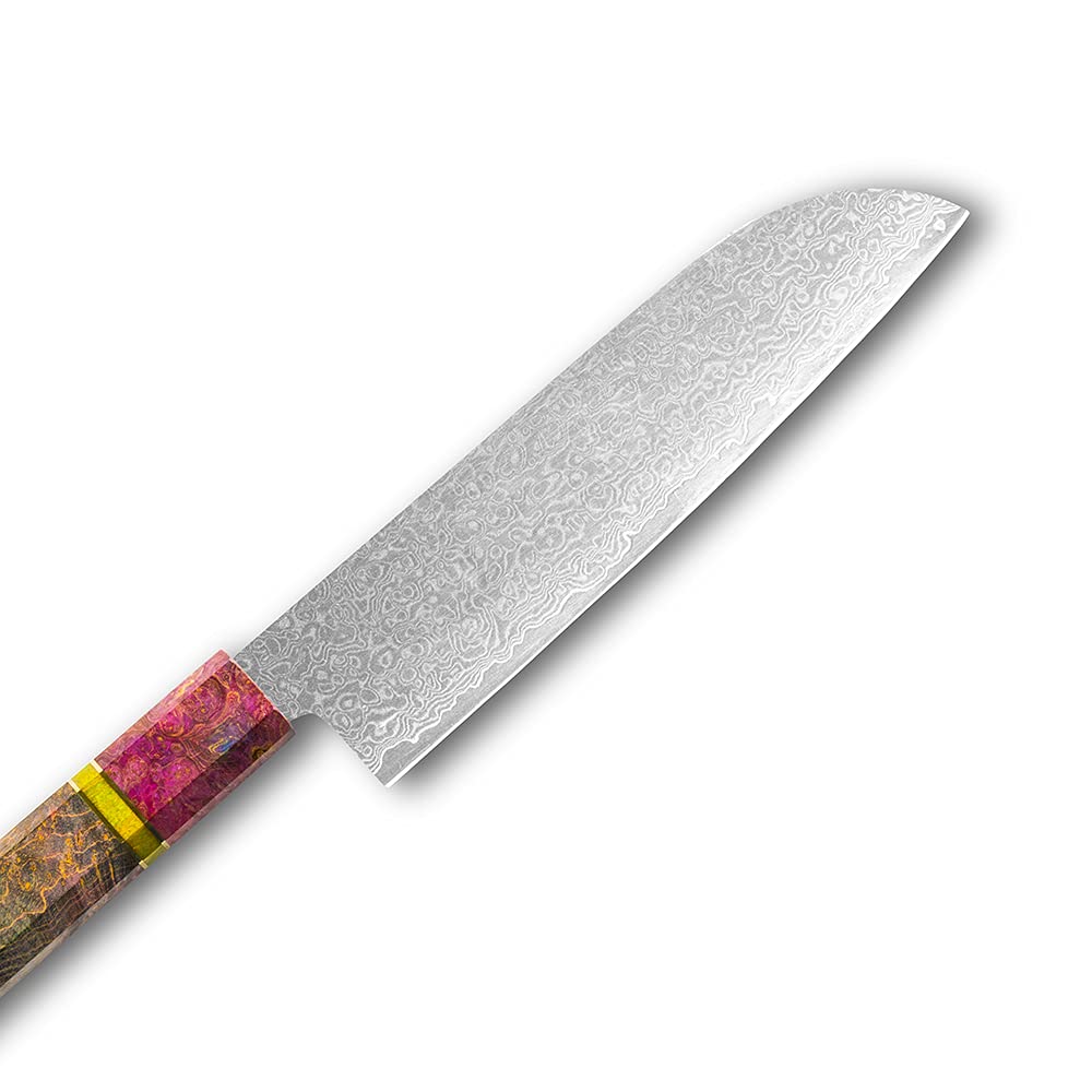 Damascus Chef Knife Unique Handle Professional 8 Inch Japanese Chefs Kitchen Knife Vg10 67 Layers Damascus Steel Knive with Sheath (gyuto knife)