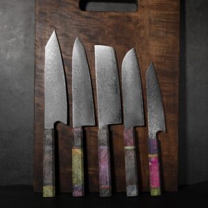 Damascus Chef Knife Unique Handle Professional 8 Inch Japanese Chefs Kitchen Knife Vg10 67 Layers Damascus Steel Knive with Sheath (gyuto knife)