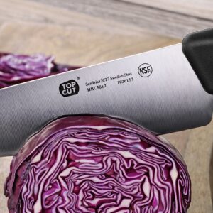 Top Cut by Cangshan | P2 Series 1020137 Sandvik 12C27 Swedish Steel Chef Knife, 8-Inch