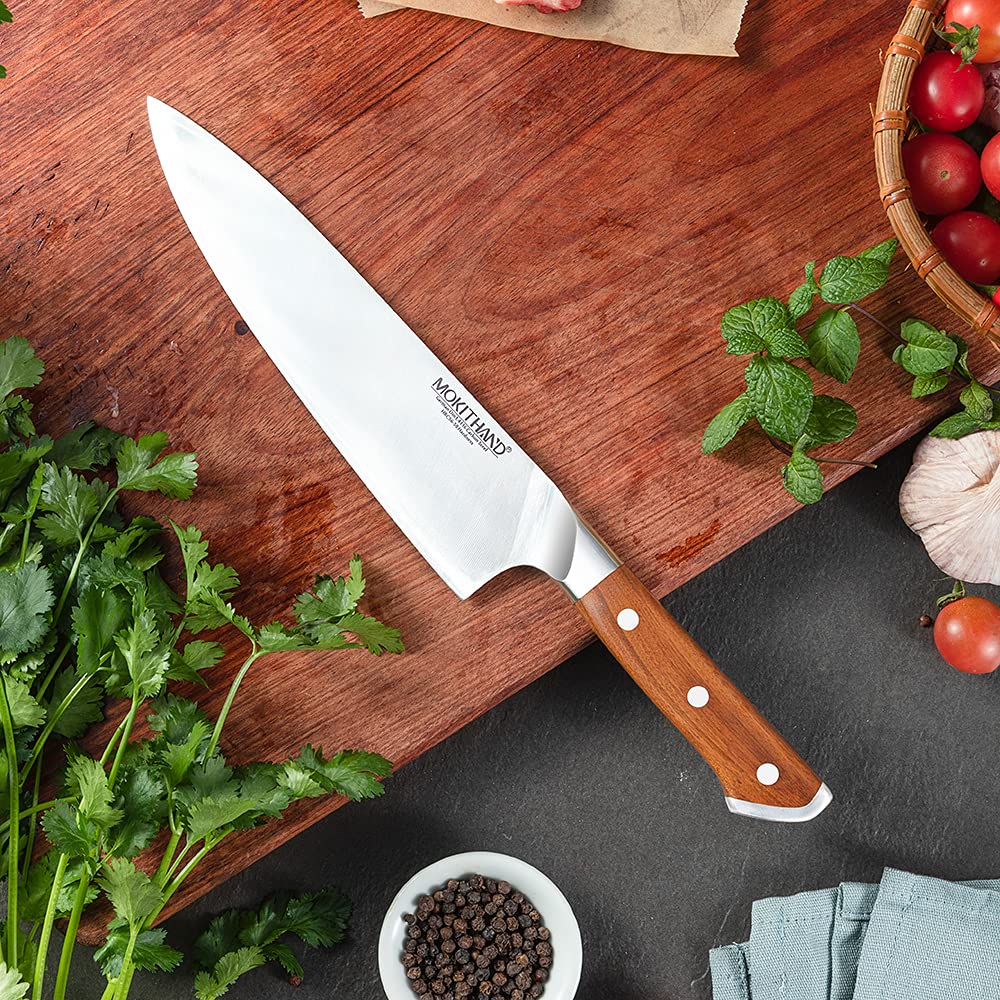 8 Inch Chef Knife Sharp Japanese Kitchen Knife Rosewood Handle Professional German 1.4116 Steel Meat Fish Cleaver Knife