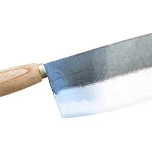 Crude - Chinese Vegetable Cleaver Knife, 7 inch, Carbon Steel, Super Thin & Light