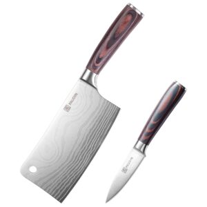 PAUDIN Cleaver Knife + Paring Knife