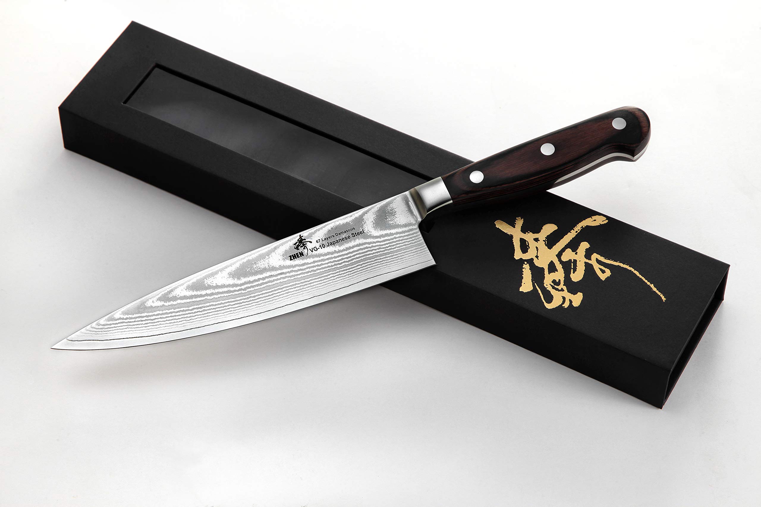 ZHEN Japanese VG-10 67-Layer Damascus Steel Chef's Knife, 8-Inch