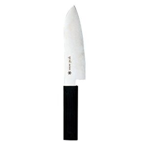 Snow Peak Field Kitchen Santoku Knife - Durable & Light Kitchen Utensil - Steel & Rubber - 9.3 oz