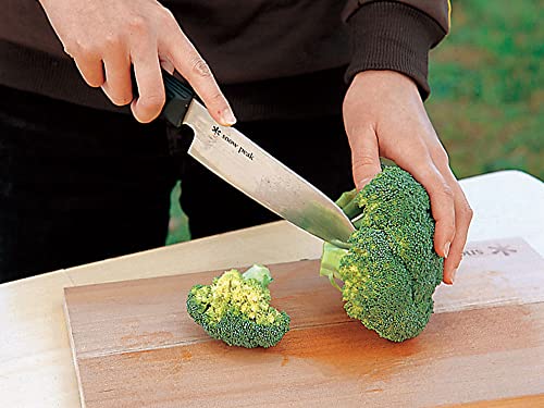 Snow Peak Field Kitchen Santoku Knife - Durable & Light Kitchen Utensil - Steel & Rubber - 9.3 oz