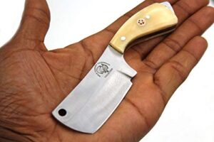 wild turkey handmade collection fixed blade mini chef cleaver