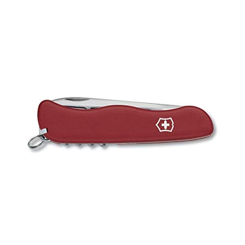 Victorinox 0.8303.W-X2 Cheese Knife Red 111mm Perfect for Cutting Cheese and Bread, Plus Opening Wine in VX Red 4.4 inches