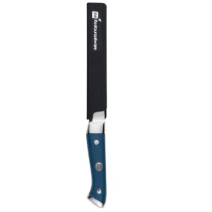 restaurantware sensei 6 x 1 inch knife sleeve, 1 bpa-free knife protector - fits steak knife, felt lining, black plastic knife blade guard, durable, cut-proof