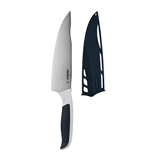 Zyliss E920210 Comfort Chef Knife | 18.5 cm/7.25 Inch | Japanese Stainless Steel | Black/White | Kitchen Knife | Dishwasher Safe | 5 Year Guarantee