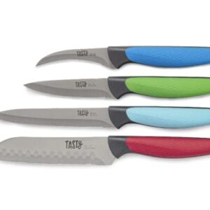 EPOCA INTERNATIONAL Tasty 4 Piece Utility Knife Set Stainless Steel