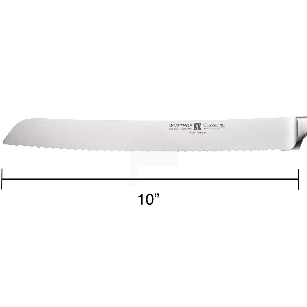 Wusthof Classic Bread Knife, One Size, Black, Stainless Steel