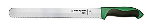 Dexter 12" Scalloped Slicer, Green Handle