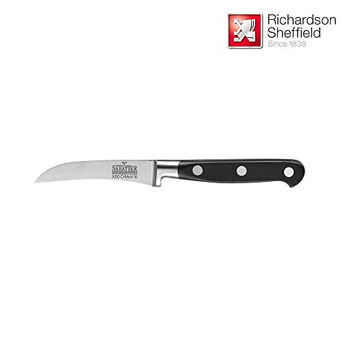 RICHARDSON SHEFFIELD V Sabatier 9pc, 9 Piece Knife Block, Black