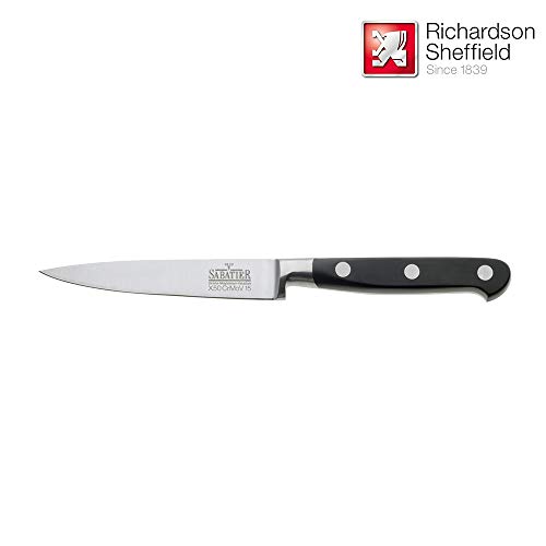 RICHARDSON SHEFFIELD V Sabatier 9pc, 9 Piece Knife Block, Black