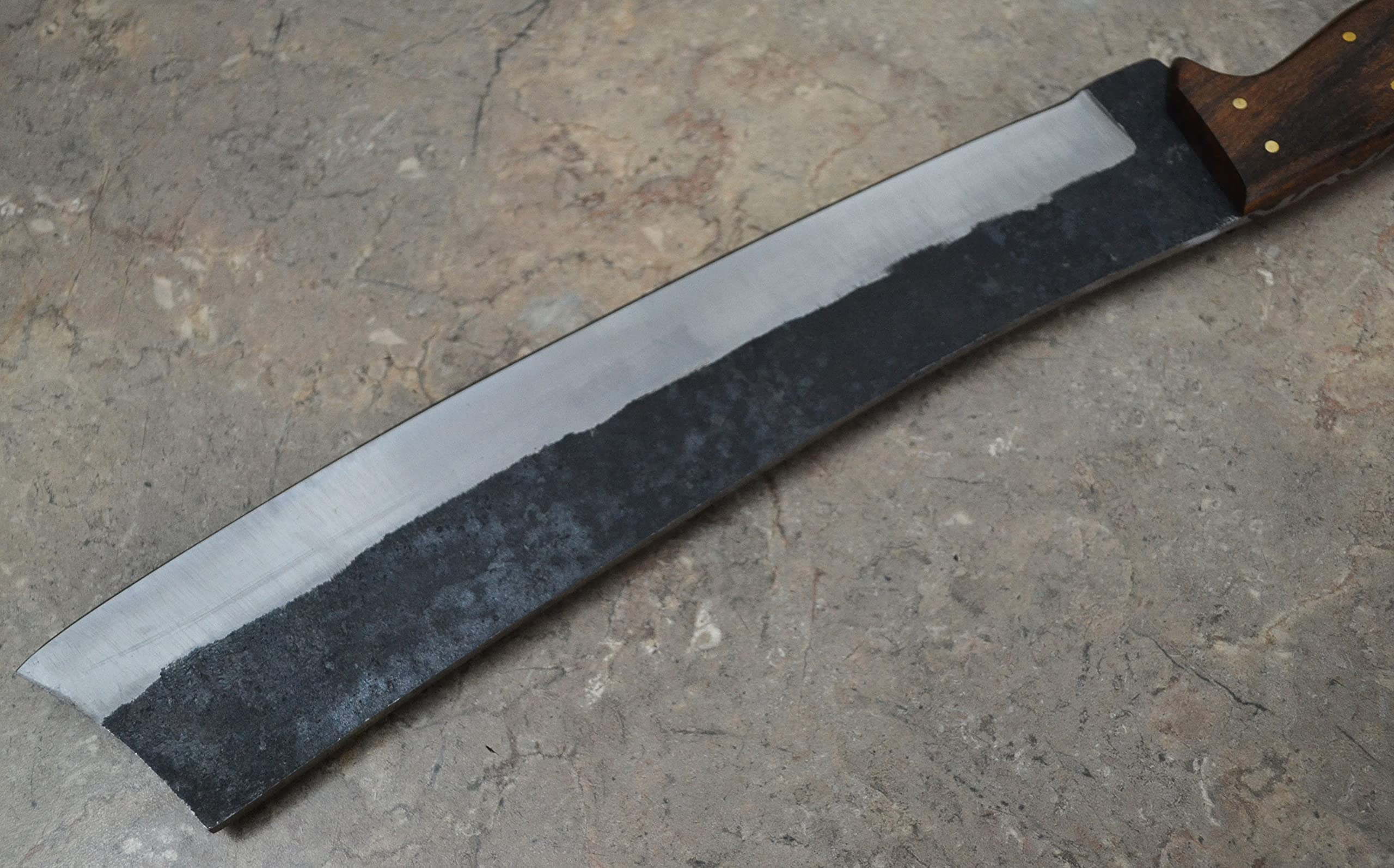 Gneric Ocean Axis Supplies Serbian Meat Cleaver Hand Forged Heavy Duty Bone Chopper Full Tang Butcher Knife High Carbon Steel Chef's Custom Made Rail Track Viking Machete