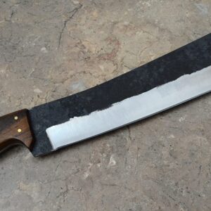 Gneric Ocean Axis Supplies Serbian Meat Cleaver Hand Forged Heavy Duty Bone Chopper Full Tang Butcher Knife High Carbon Steel Chef's Custom Made Rail Track Viking Machete