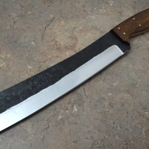 Gneric Ocean Axis Supplies Serbian Meat Cleaver Hand Forged Heavy Duty Bone Chopper Full Tang Butcher Knife High Carbon Steel Chef's Custom Made Rail Track Viking Machete