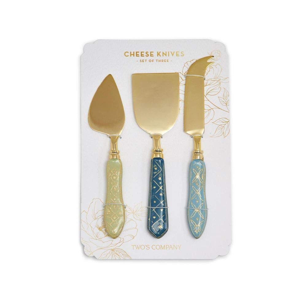 Two's Company Chantilly Charm Set of 3 Cheese Knives