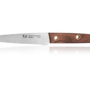 Cangshan W Series 60126 German Steel Serrated Utility Knife, 5-Inch