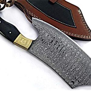 Damascus steel blade vegetable and meat cleaver Chopper chef's kitchen knife .SM105