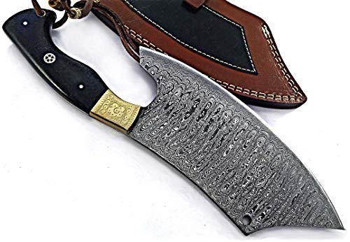 Damascus steel blade vegetable and meat cleaver Chopper chef's kitchen knife .SM105