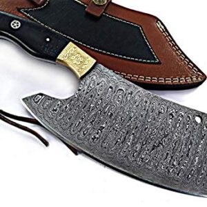 Damascus steel blade vegetable and meat cleaver Chopper chef's kitchen knife .SM105