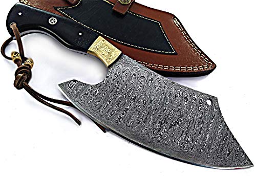 Damascus steel blade vegetable and meat cleaver Chopper chef's kitchen knife .SM105