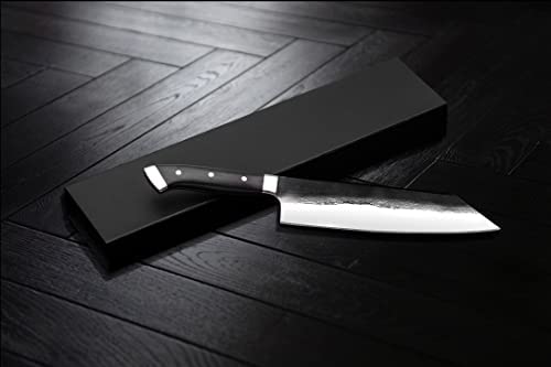 BLACKSMITH-SWORD's Professional Kitchen Knife, 9 Inch chef knife high carbon steel Ultra Sharp chefs knife, G 10 Micarta, Bolster & Pommel Handle,Boning Knives ,Chef's Knives