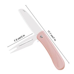 Paring Knife, 3 Pieces of Multifunction Fruit Knife, Exquisite and Beautiful, Small and Easy to Carry, Foldable Fruit Knife Suitable for Most Types of Vegetables,bread and Fruits( Pink, Blue, Green)