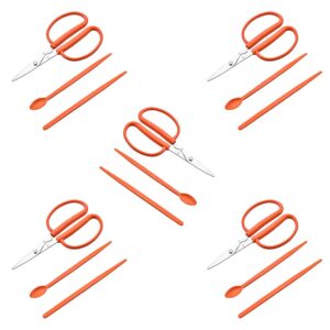 hemoton 5pcs set eat crab set lobster crab leg crab crackers shrimp cleaner seafood nut plier crab eating tools crab pliers crab nut shrimp deveiner crab picks crab claw stainless steel pp