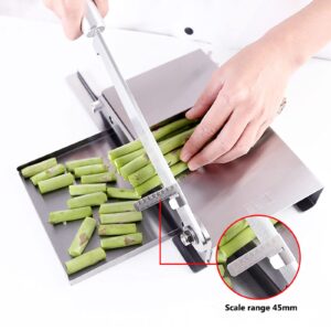 Wgwioo Frozen Meat Slicer, Manual Vegetable Cutting Machine, Stainless Steel Meat Cutter, Beef Mutton Roll Meat Cheese Food Slicer