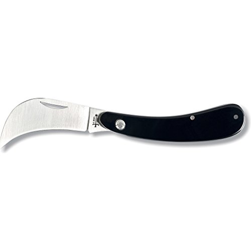 Coltellerie Berti Fratelli Roncola Foraging Pocket Knife | Black Lucite Handle