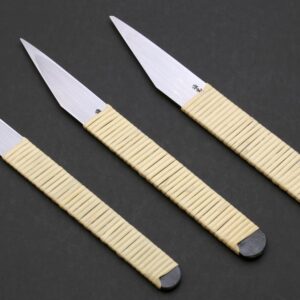 Yoshihiro High Carbon White Steel #1 Kiridashi Knife Made in Japan Chef Tools (Width:18mm)