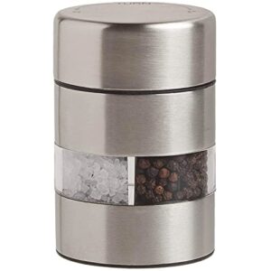 olde thompson since 1944 olde thompson 4" stainless steel pepper salt mill 2-in-1 combo-5080-00, 4-inch, silver