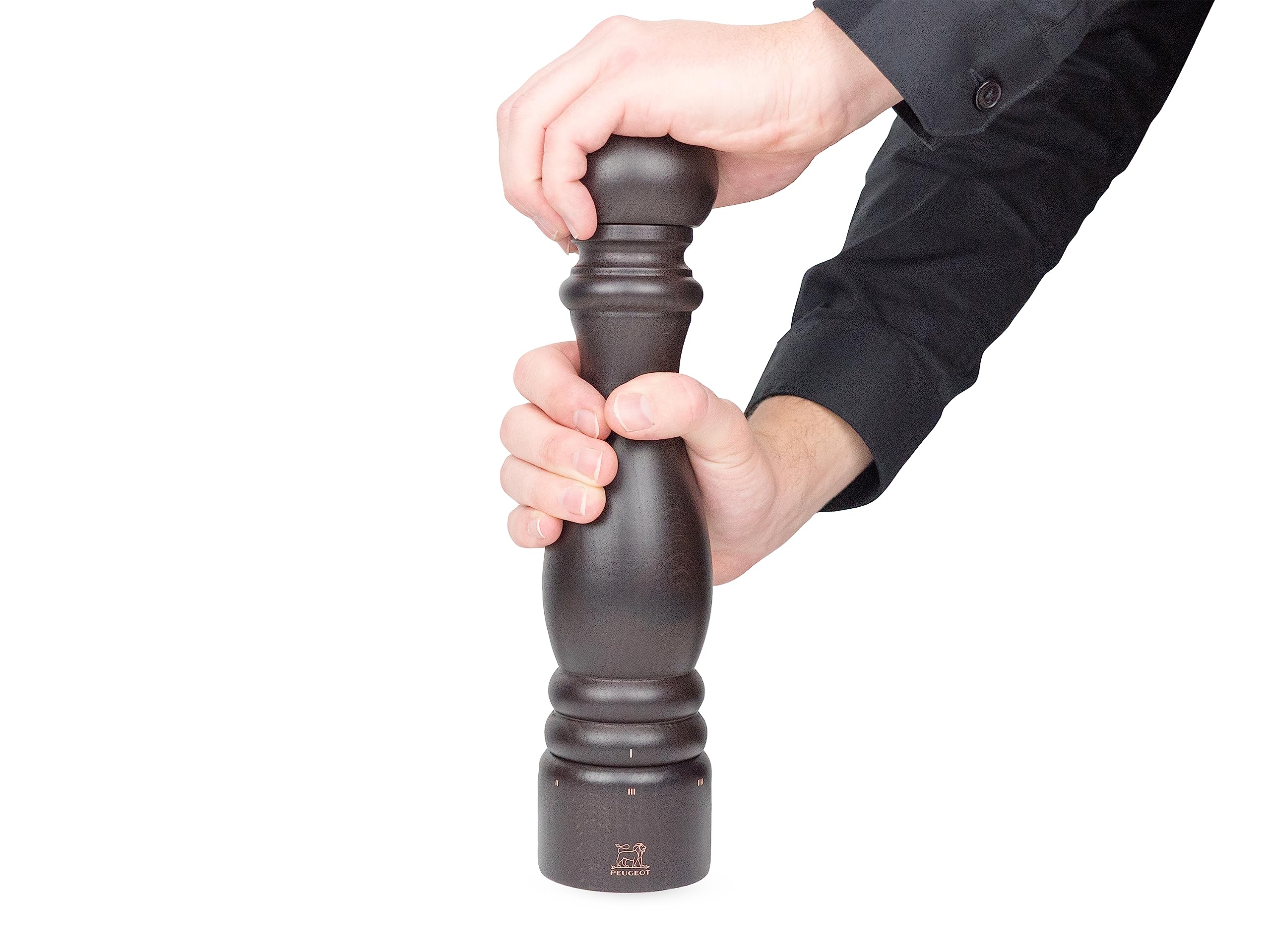 Peugeot Paris u'Select Manual Pepper Mill Adjustable Grinder-Beechwood, Chocolate, 12-Inch