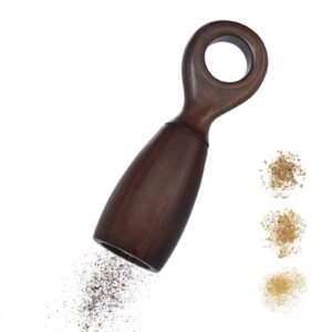 salt and pepper grinder refillable solid wood spice mill ceramic rotor steel core with strong adjustable coarseness