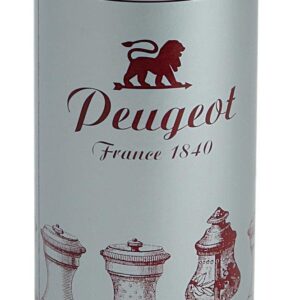 Peugeot Palace 4 Inch Silver Plated Pepper Mill, Antique Brown