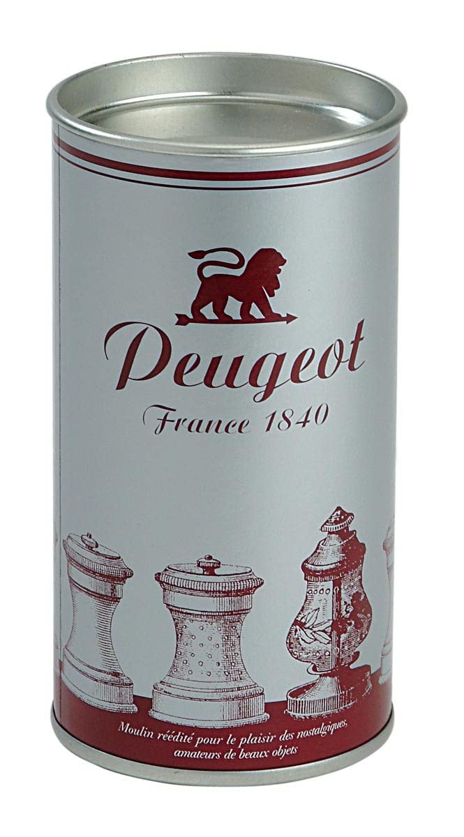 Peugeot Palace 4 Inch Silver Plated Pepper Mill, Antique Brown