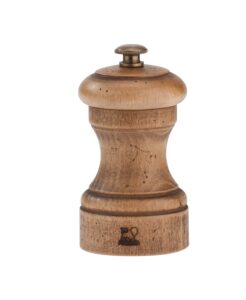 peugeot 30940 bistro antique distressed beechwood salt mill, 4 inch, 3,94in, natural