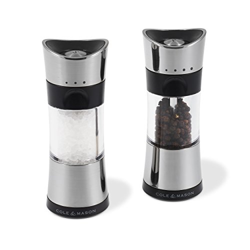 Cole & Mason Precision Horsham Inverta Salt and Pepper Mill Gift Set, Chrome, 15 cm