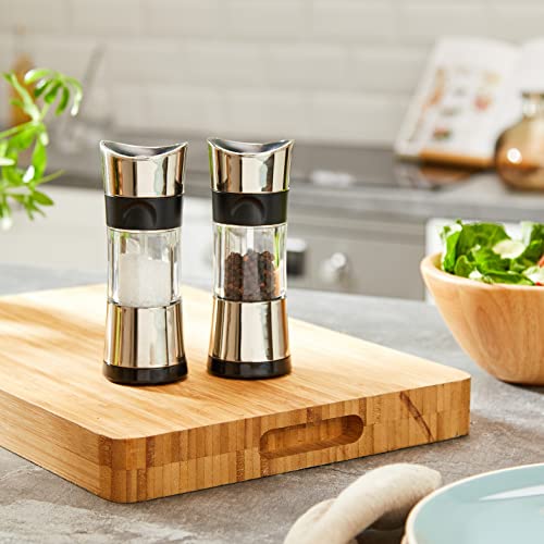 Cole & Mason Precision Horsham Inverta Salt and Pepper Mill Gift Set, Chrome, 15 cm