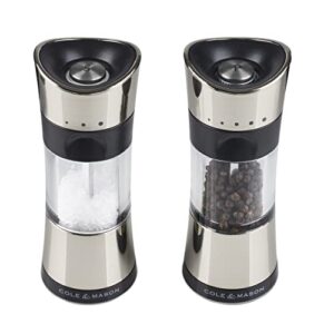 Cole & Mason Precision Horsham Inverta Salt and Pepper Mill Gift Set, Chrome, 15 cm