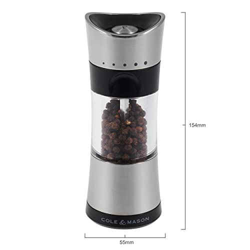 Cole & Mason Precision Horsham Inverta Salt and Pepper Mill Gift Set, Chrome, 15 cm